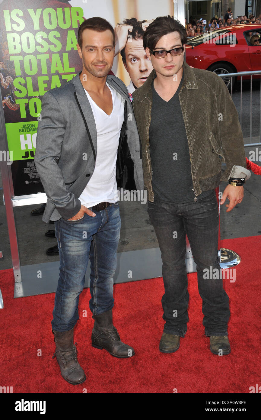 LOS ANGELES, CA. June 30, 2011: Joseph Lawrence (left) & brother ...
