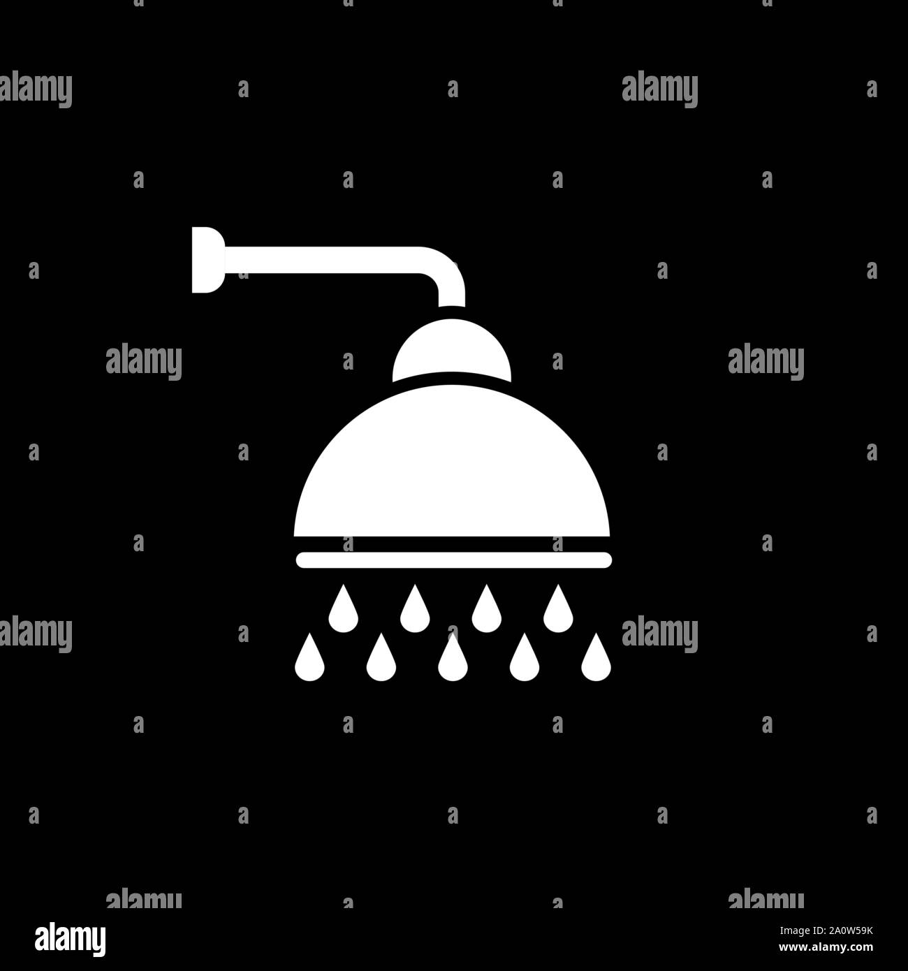 Shower symbol hi-res stock photography and images - Alamy