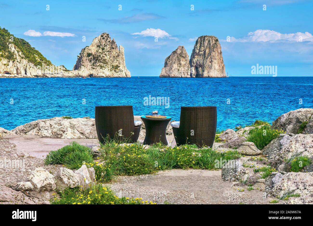 Faraglioni rocks stacks capri hi-res stock photography and images - Alamy