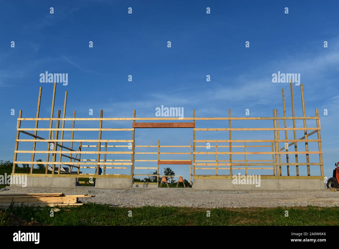 Concrete shed foundation hi-res stock photography and images - Alamy