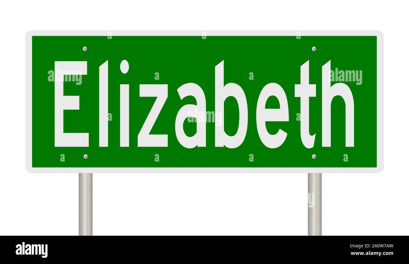 Elizabeth street sign Cut Out Stock Images & Pictures - Alamy