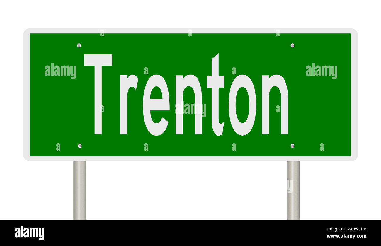 Trenton road sign hi-res stock photography and images - Alamy