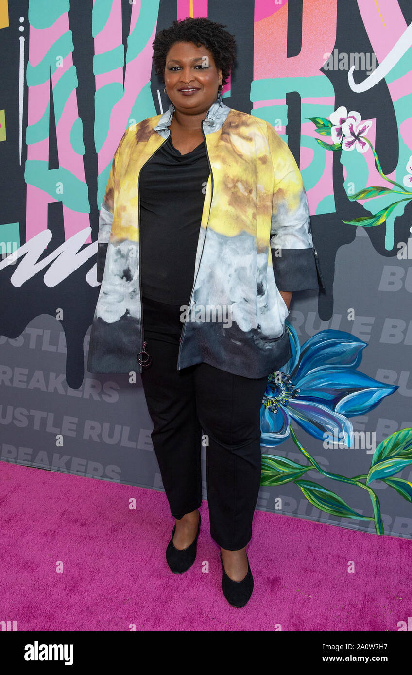New York, United States. 21st Sep, 2019. Stacey Abrams attends Bustle's ...