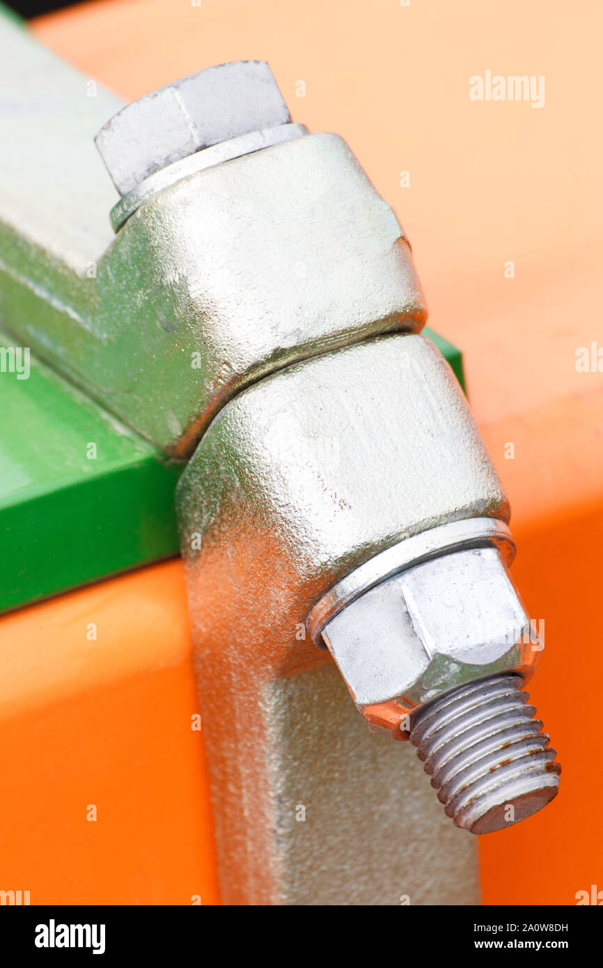 Screws, bolts and connections in industrial or agriculture machine ...