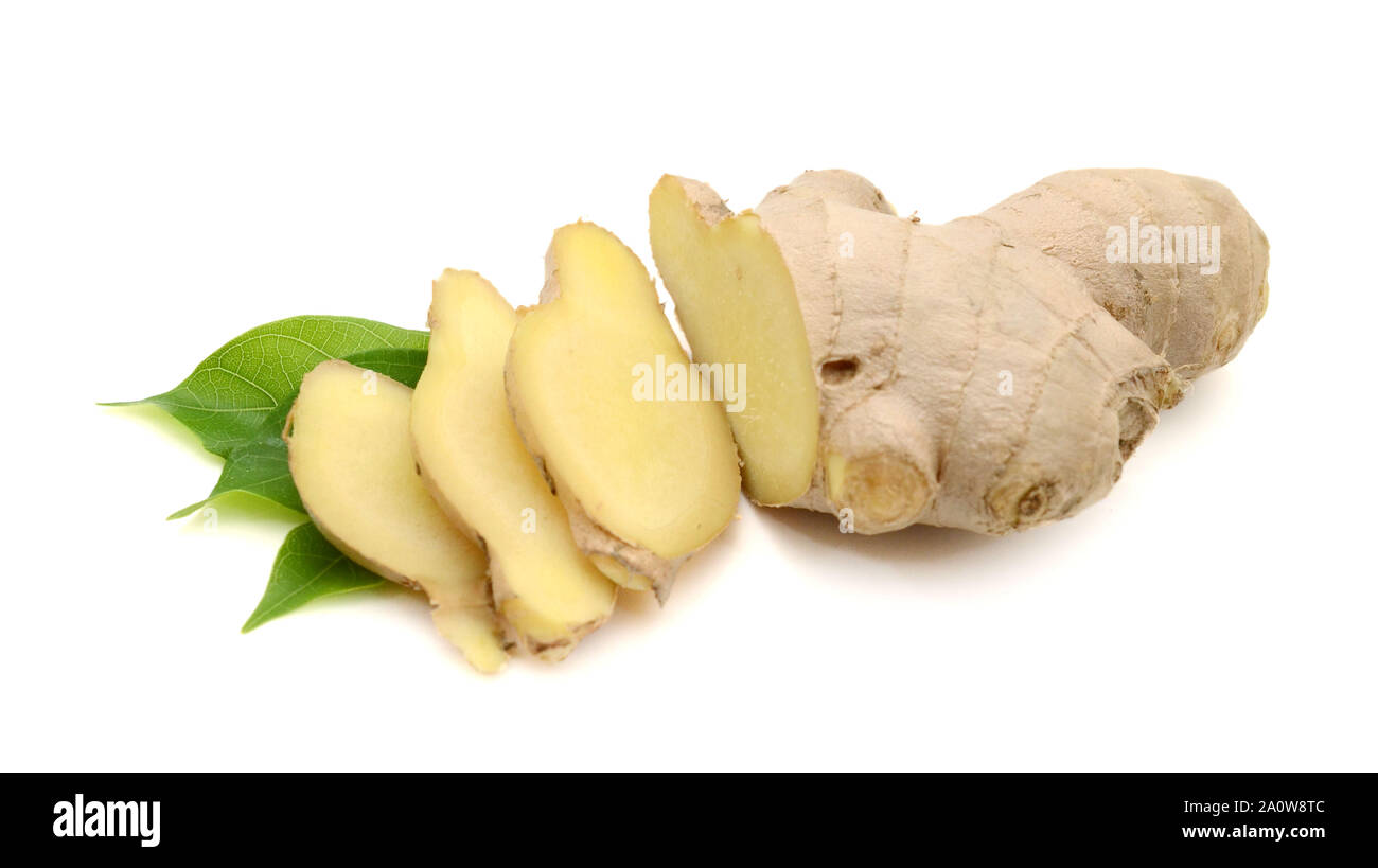 Ginger leaf Cut Out Stock Images & Pictures - Alamy