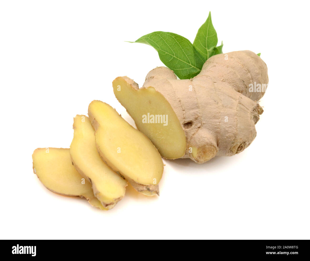 Ginger leaf Cut Out Stock Images & Pictures - Alamy