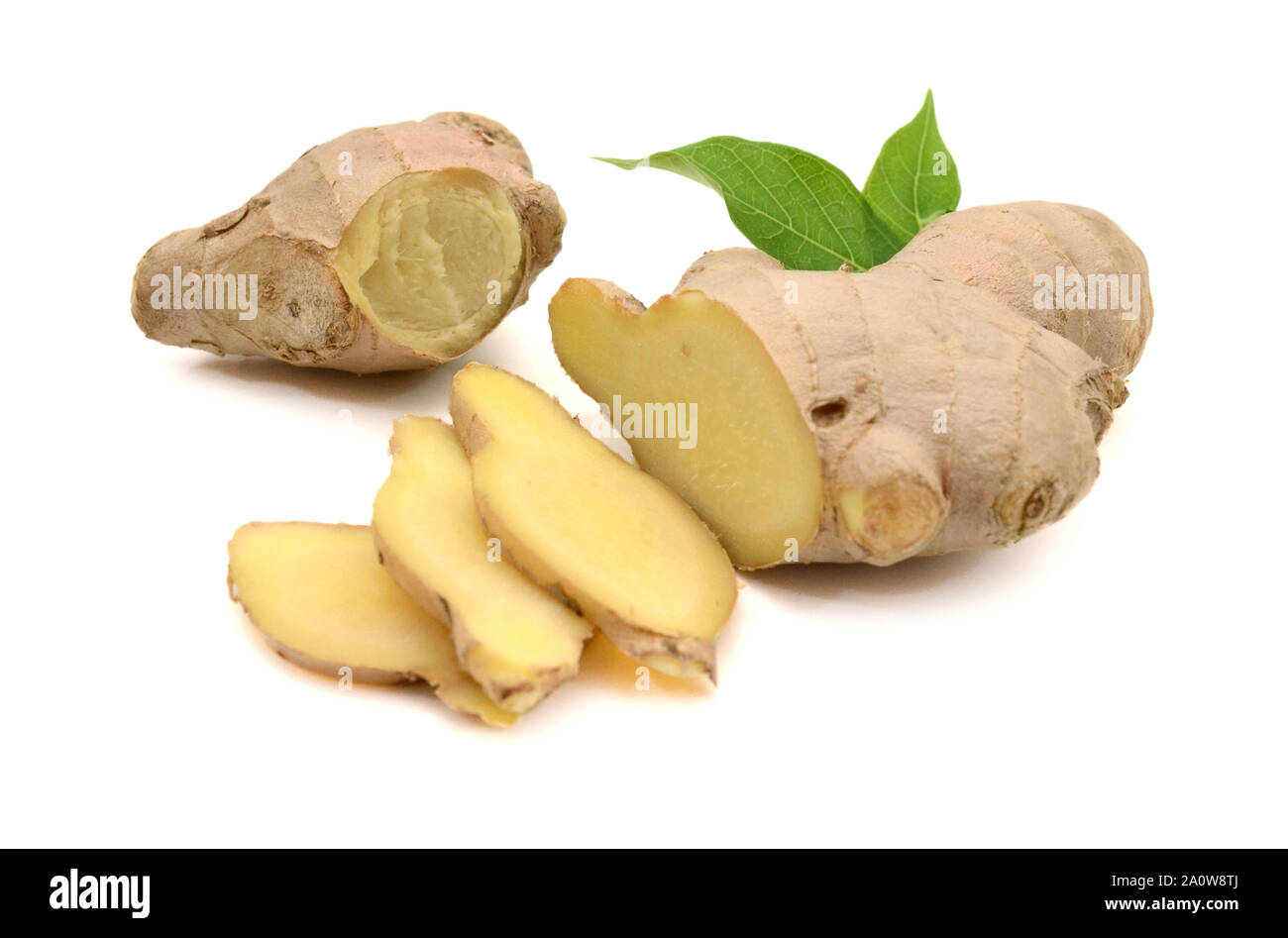 Ginger leaf Cut Out Stock Images & Pictures - Alamy