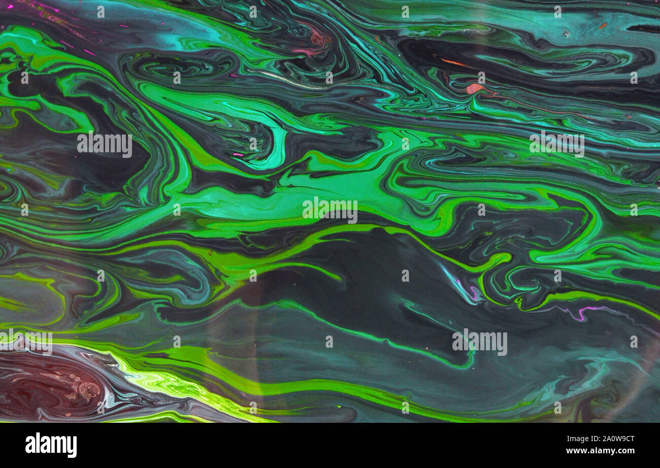 Liquify Abstract Pattern With Green, Black, Grey And Pink Graphics ...