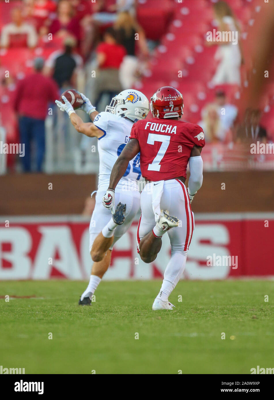 September 21, 2019: Bailey Gaither #84 San Jose State receiver makes a ...