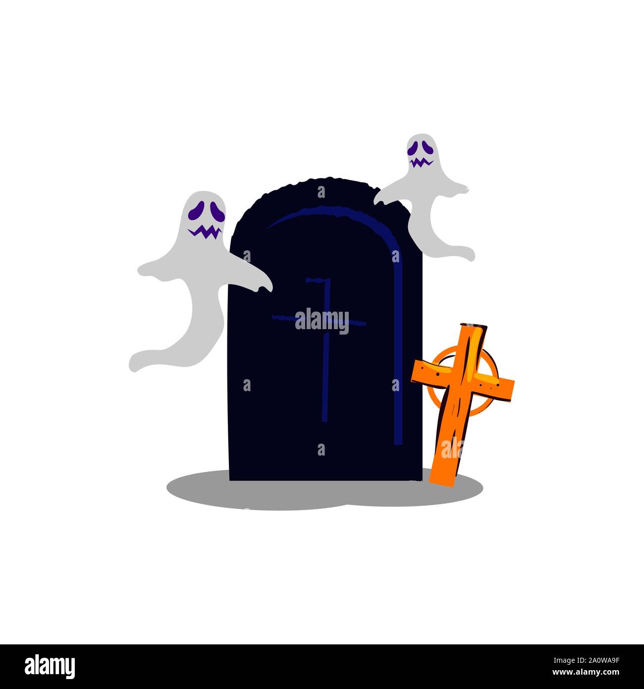 Apparition of the cross Stock Vector Images - Alamy