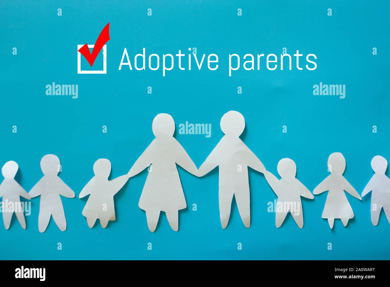 Adopt a child concept image. Family with adopted child Stock Photo - Alamy