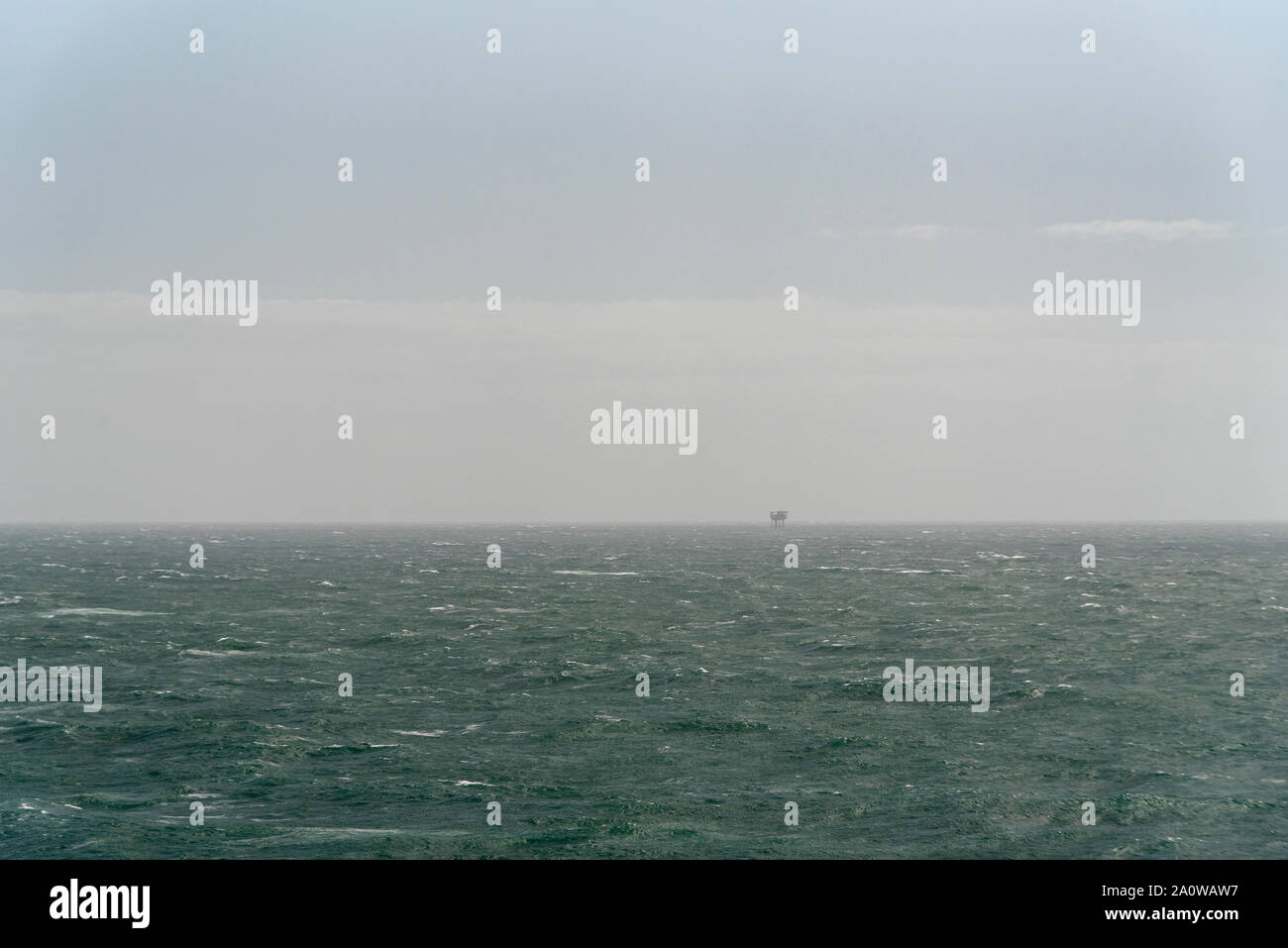 North sea oil rig waves hi-res stock photography and images - Alamy