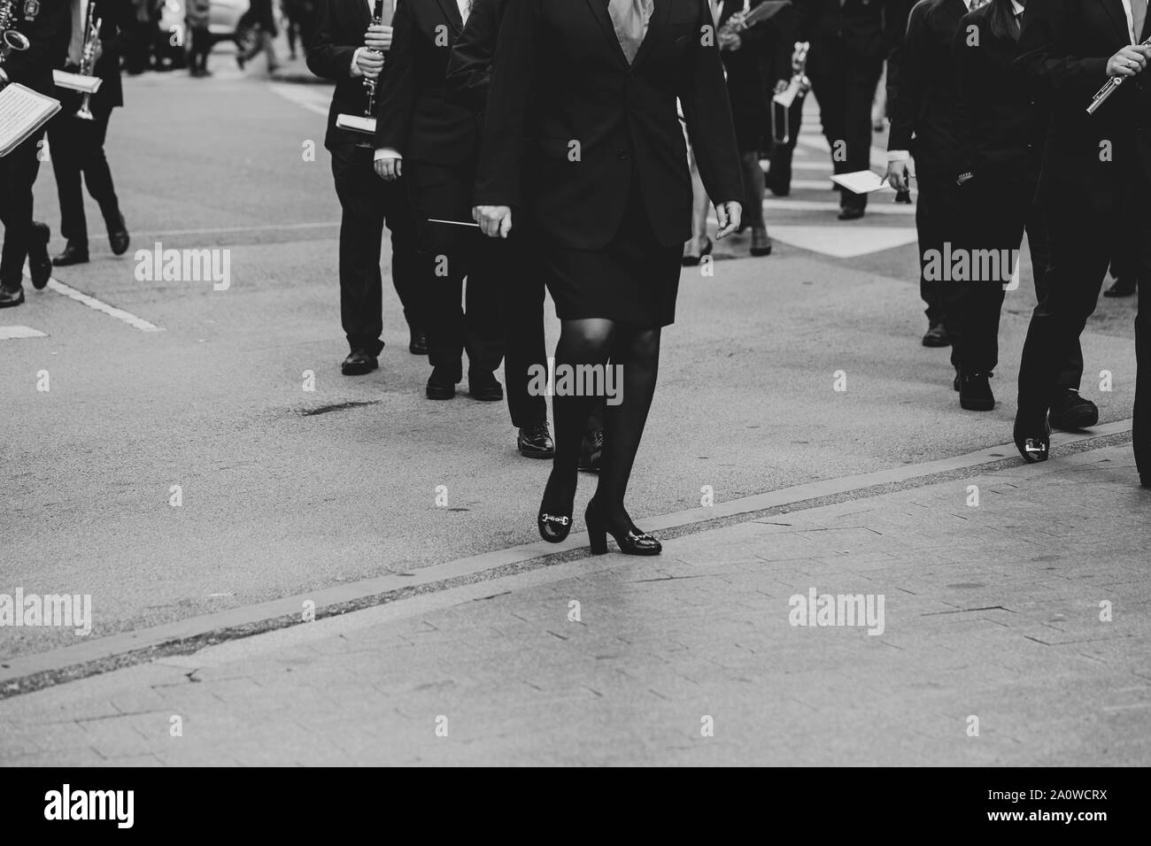 Spring band Black and White Stock Photos & Images - Alamy