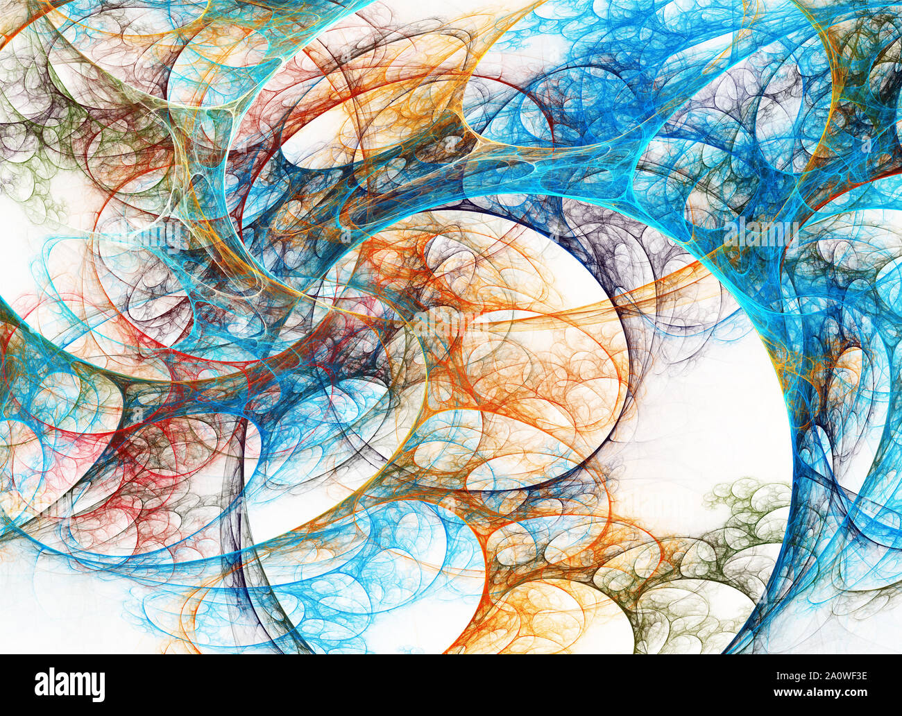 Abstract color dynamic background with lighting effect. Fractal art ...