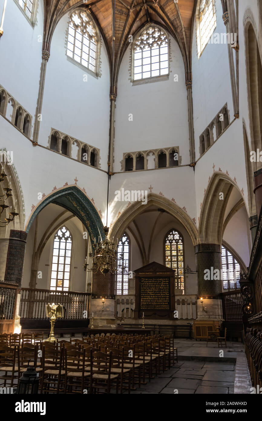The interior of the St. Bavo Church, Haarlem Stock Photo - Alamy