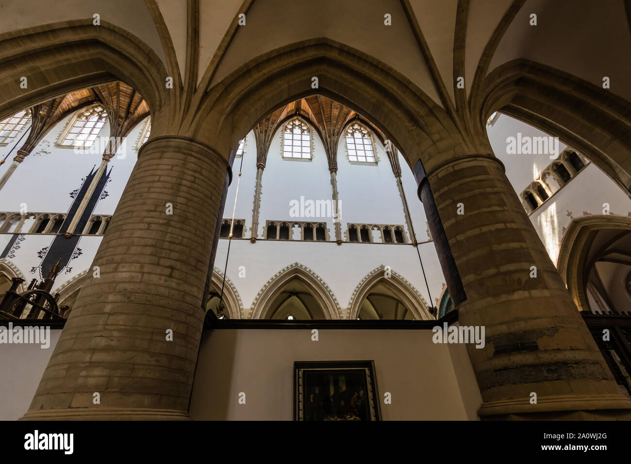 The interior of the St. Bavo Church, Haarlem Stock Photo - Alamy