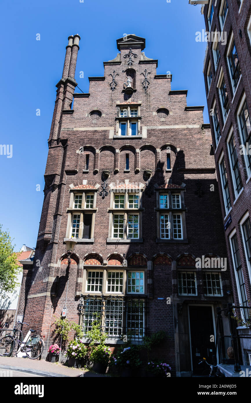 Traditional architecture of the historical center of Amsterdam Stock ...