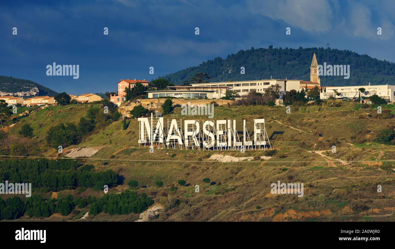 Marseille sign hi-res stock photography and images - Alamy