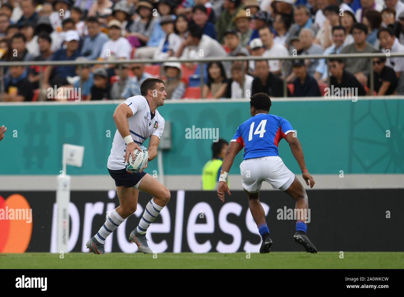 Japan. 22nd Spet 2019. Mattia Bellini of Italy during the 2019 Rugby ...