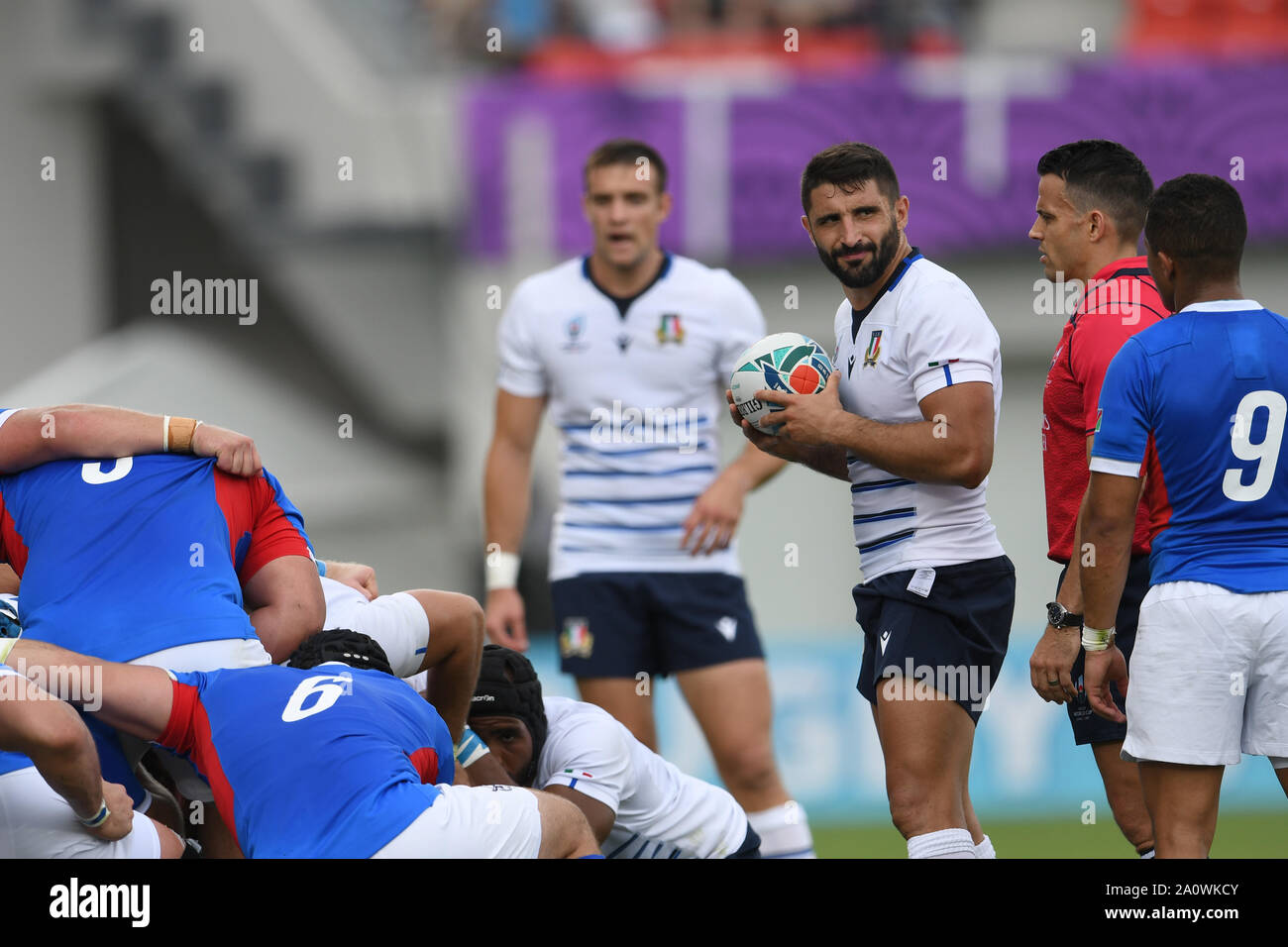 Japan. 22nd Spet 2019. Tito Tebaldi of Italy during the 2019 Rugby ...