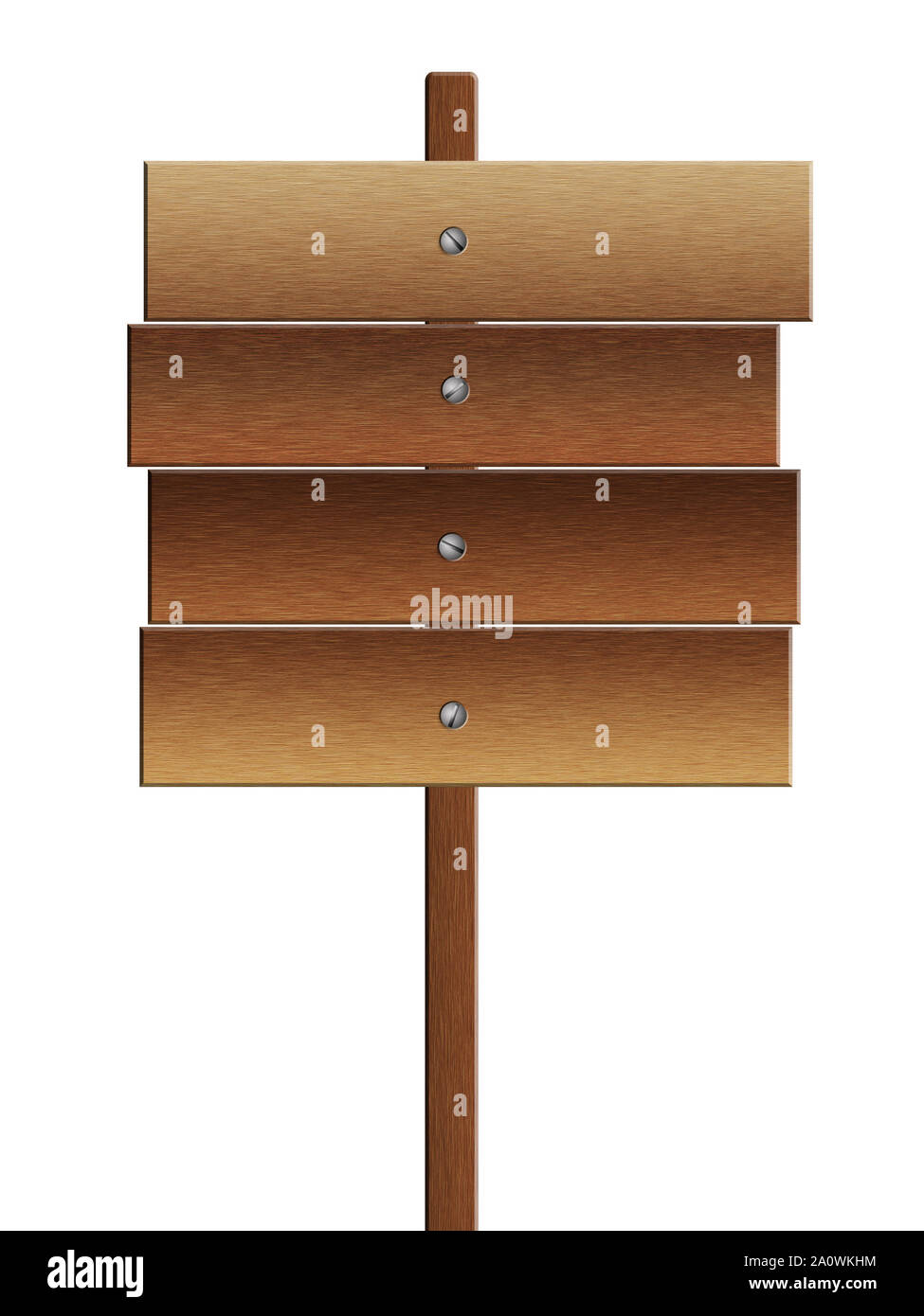 Old grunge wooden sign board on white background Stock Photo - Alamy