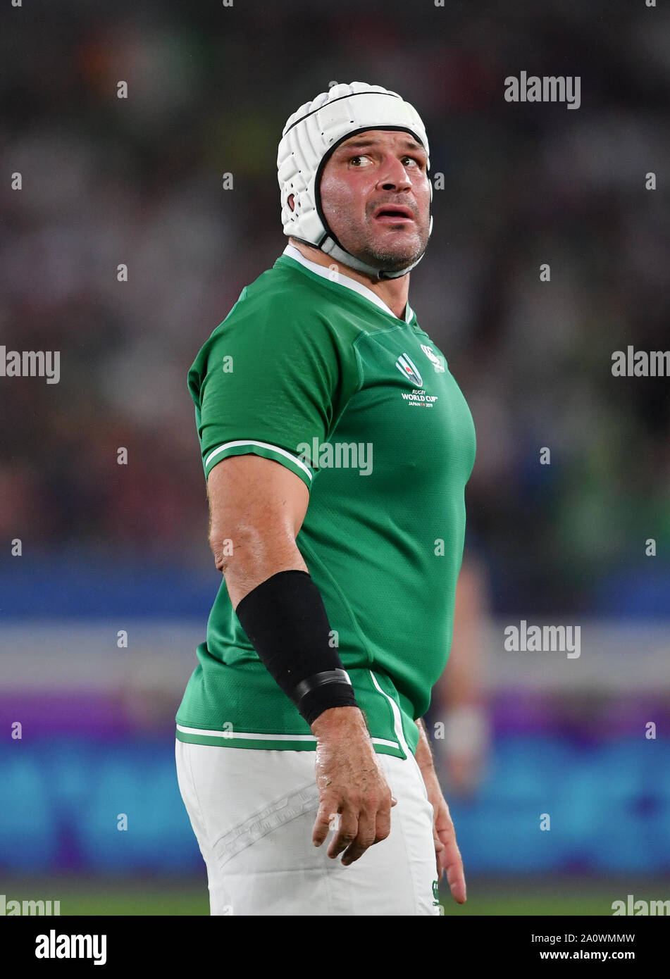 Ireland's Rory Best looks on during the 2019 Rugby World Cup Pool A ...