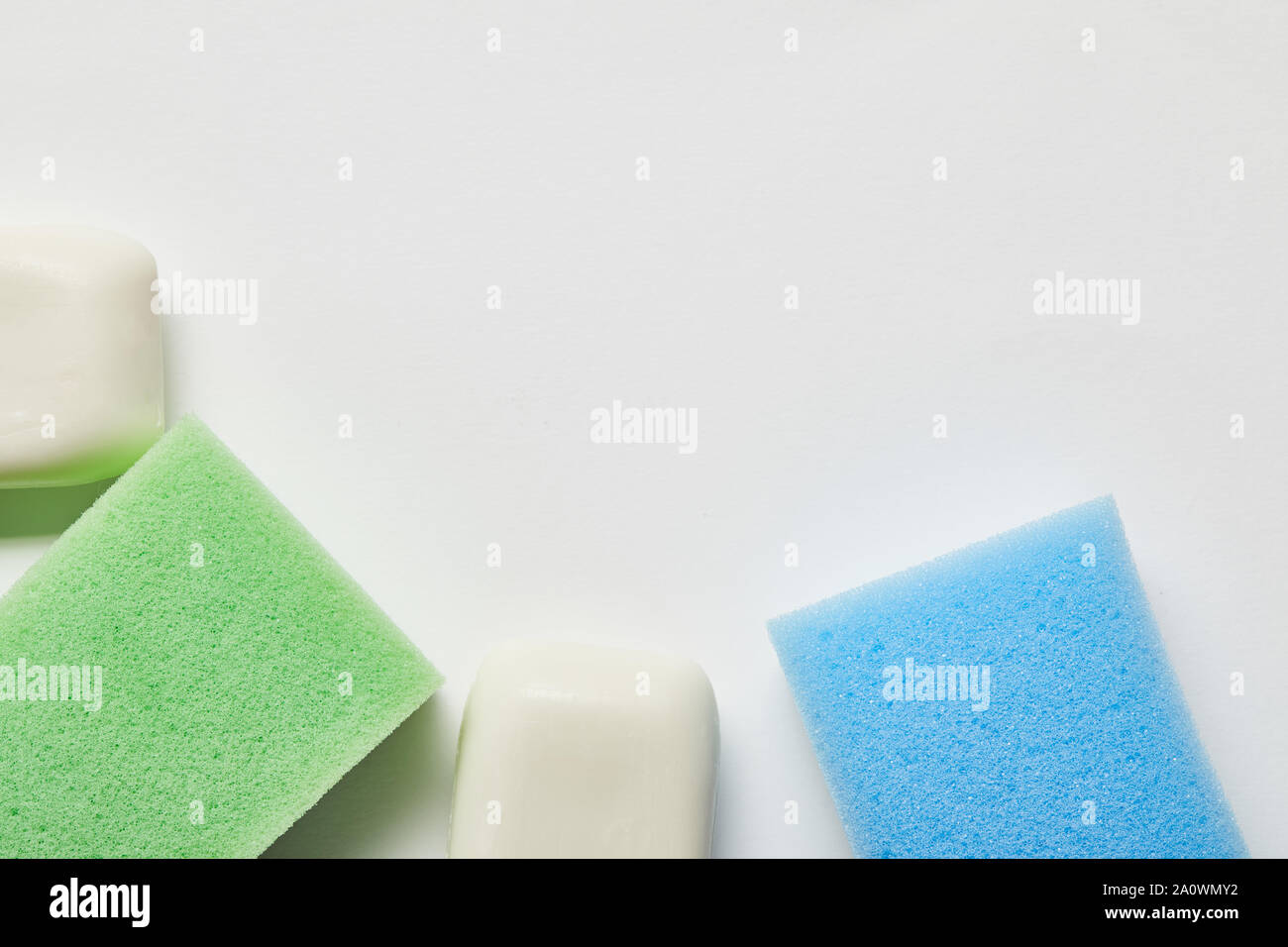 Blue sponges hi-res stock photography and images - Alamy