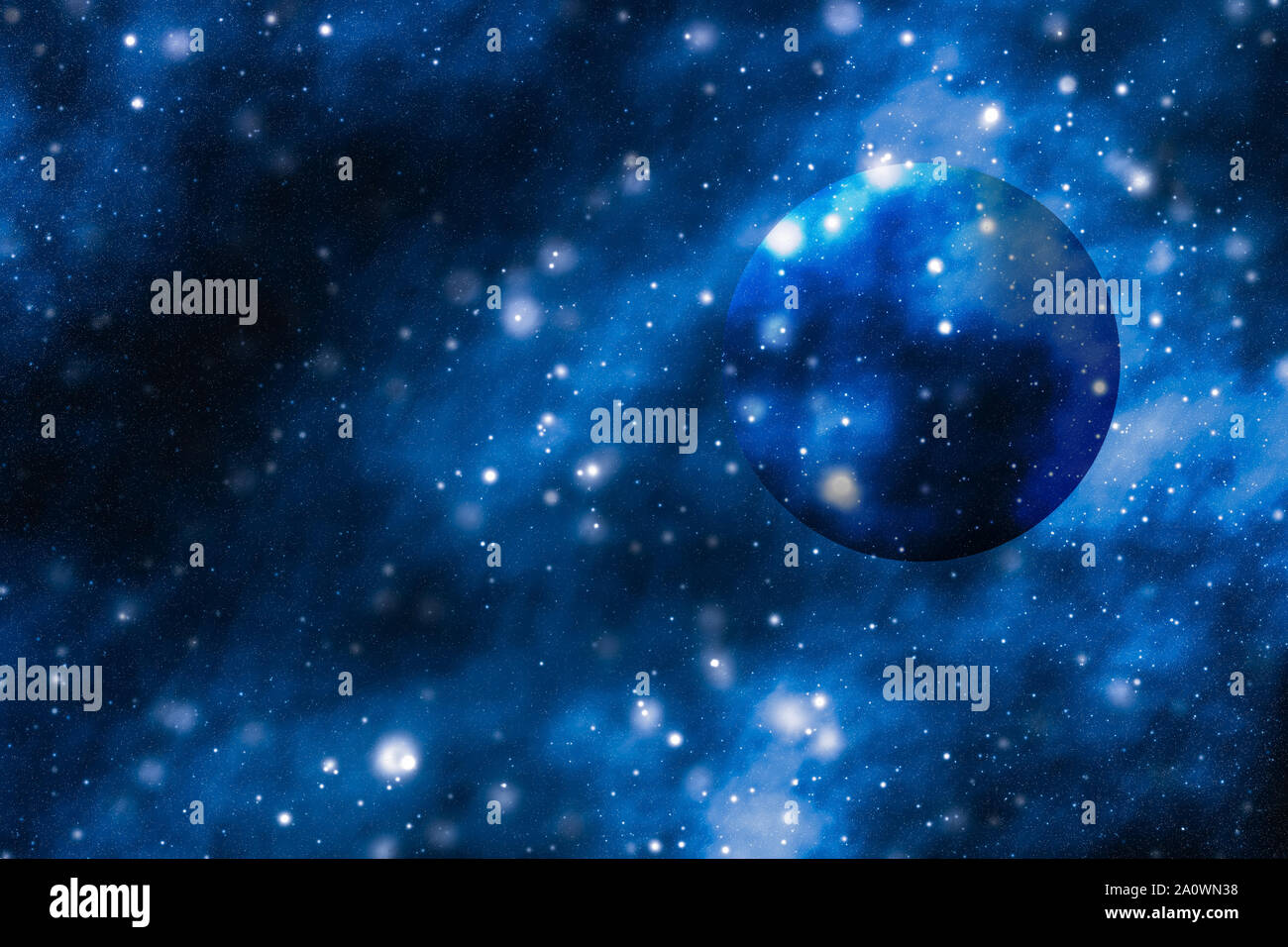 Discovery in astronomy, cosmic abstract and future technology concept ...