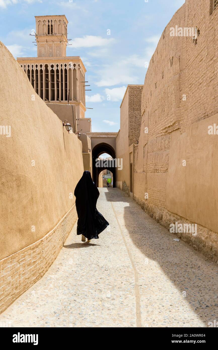 Aghazadeh Mansion and its windcatcher, Abarkuh, Yazd Province, Iran ...