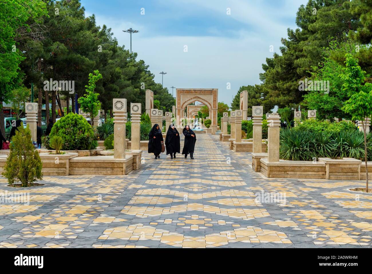 Public garden, Qom, Iran Stock Photo - Alamy