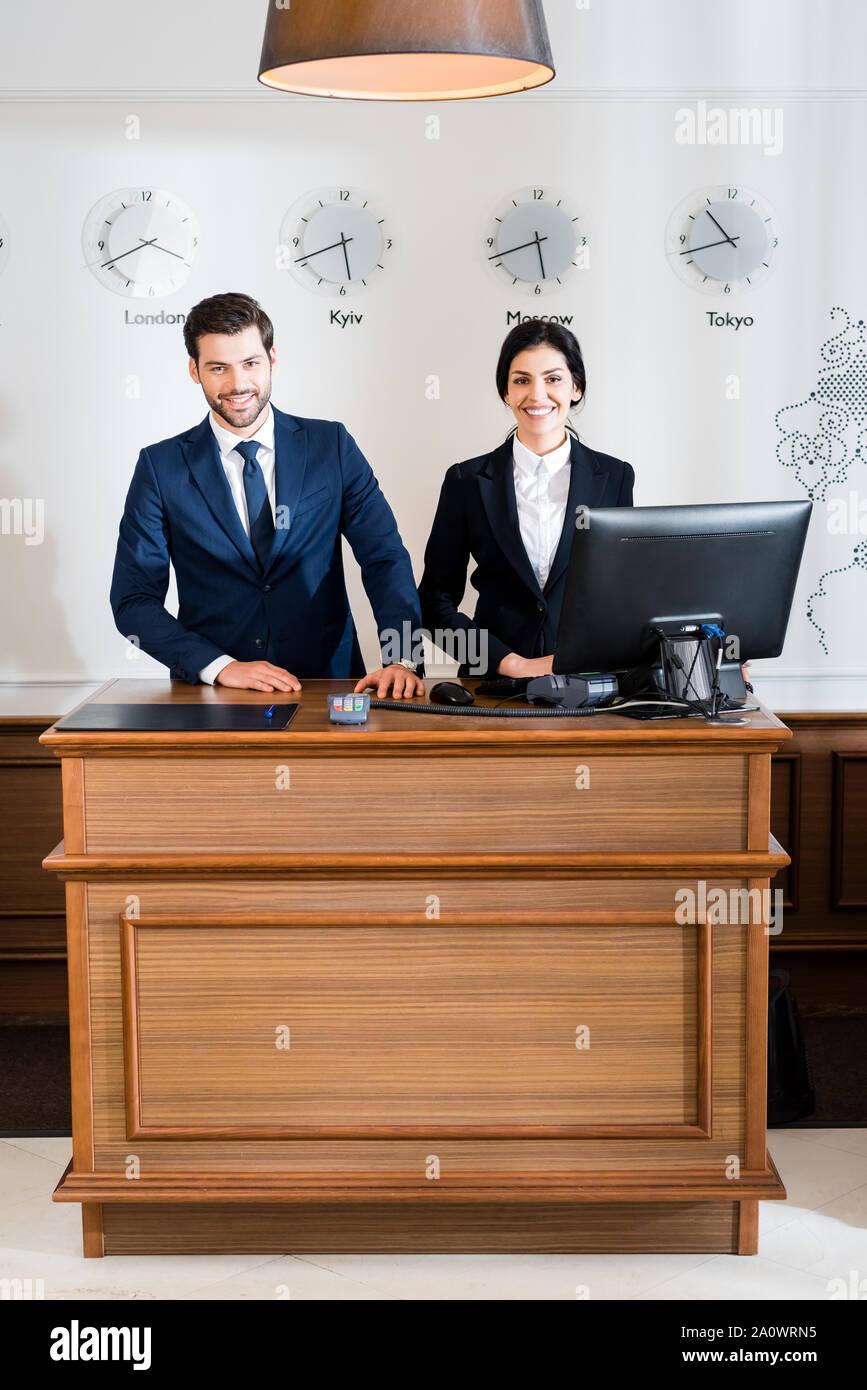 Hotel reception desk clock hi-res stock photography and images - Alamy