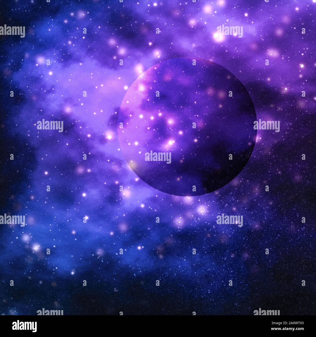 Discovery in astronomy, cosmic abstract and future technology concept ...