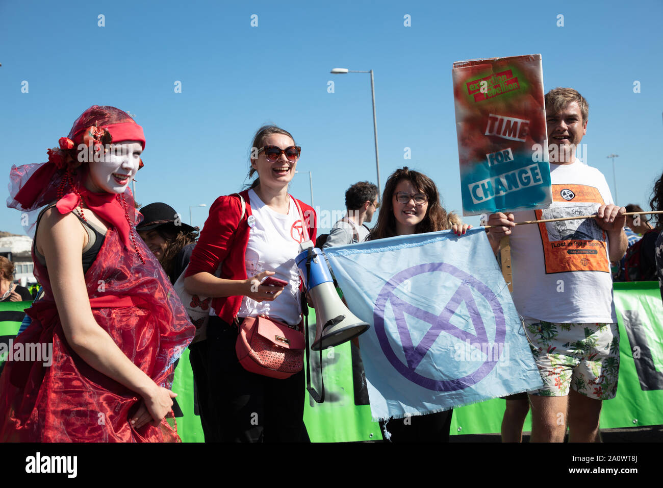 Demonstration against carbon footprint hi-res stock photography and ...