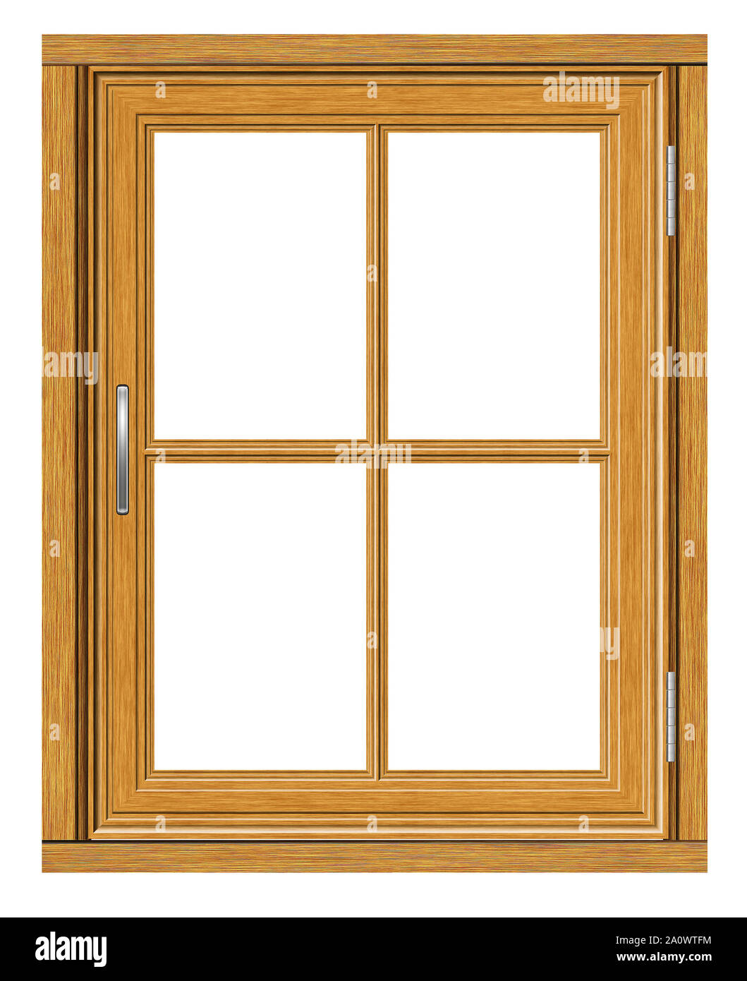 Old grunge wooden window frame illustration on white background Stock ...