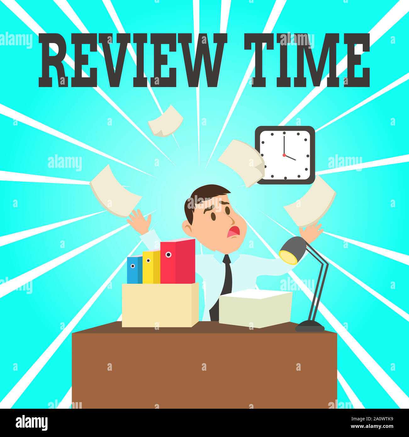 Text sign showing Review Time. Business photo showcasing situation or ...