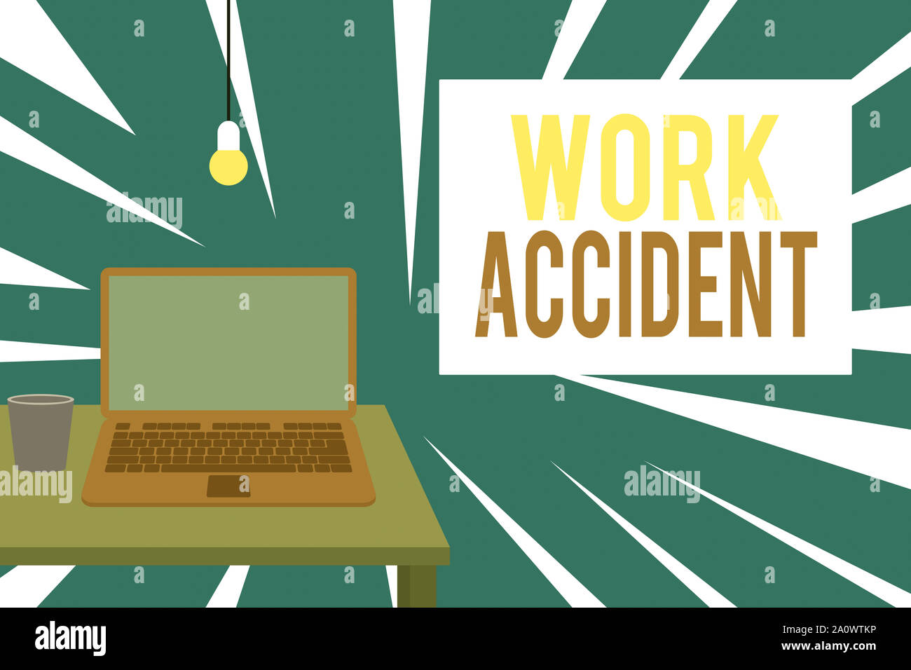 Text sign showing Work Accident. Business photo text Mistake Injury ...