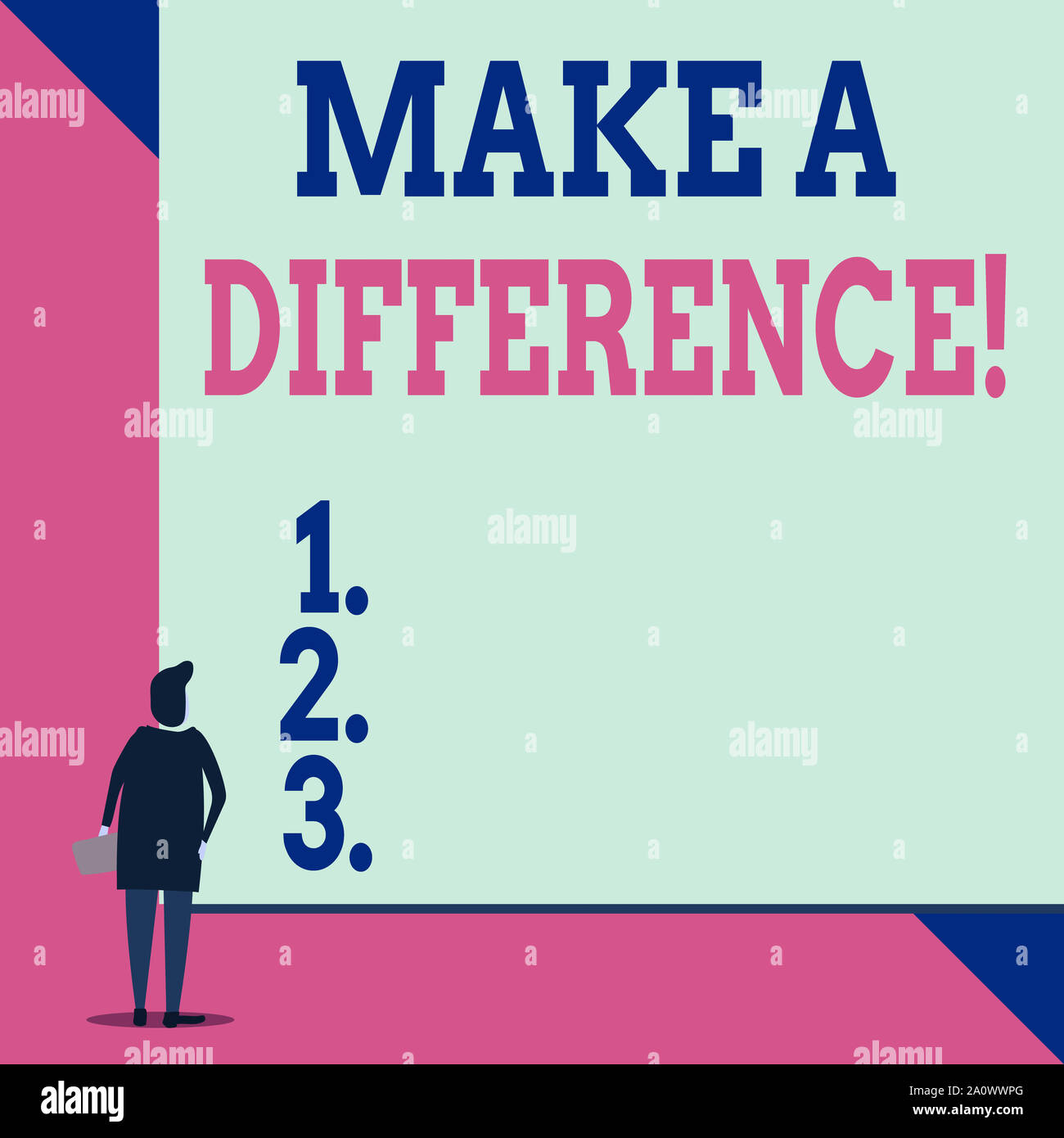 Handwriting text Make A Difference. Conceptual photo have significant ...