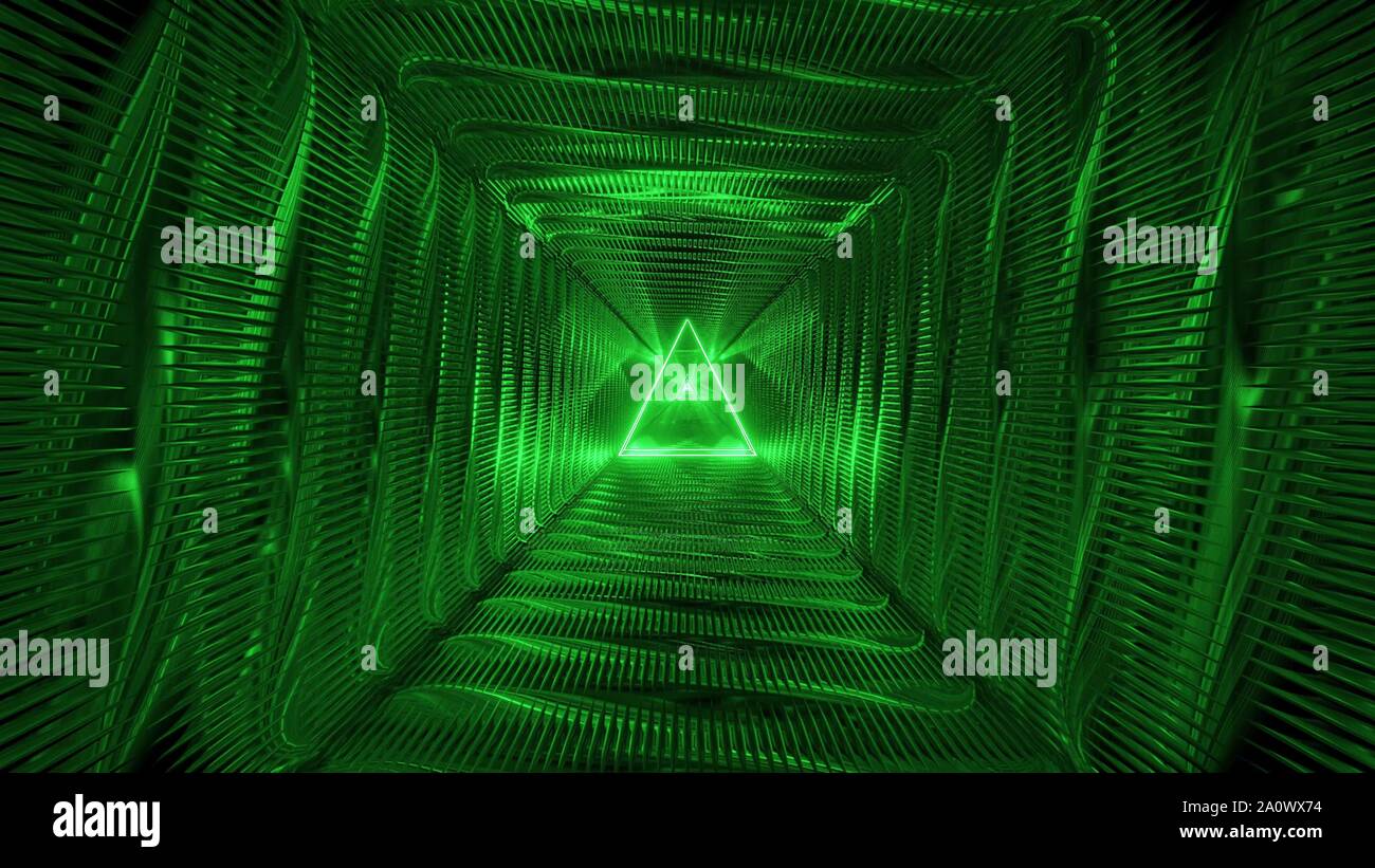 abstract holy glowing triangle wireframe design with metal background ...