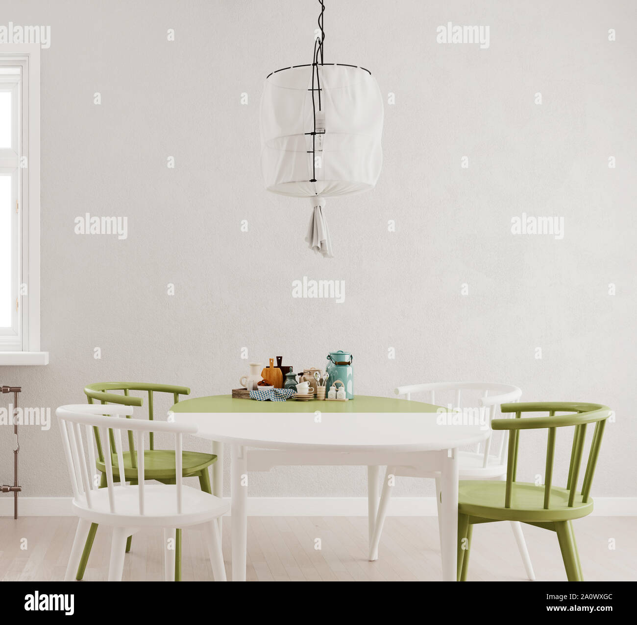 3d render dining table hi-res stock photography and images - Alamy