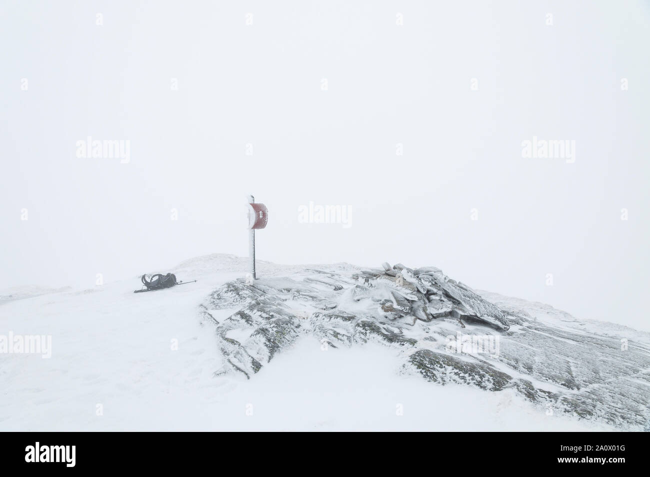 Hiking in bad weather Stock Photo - Alamy