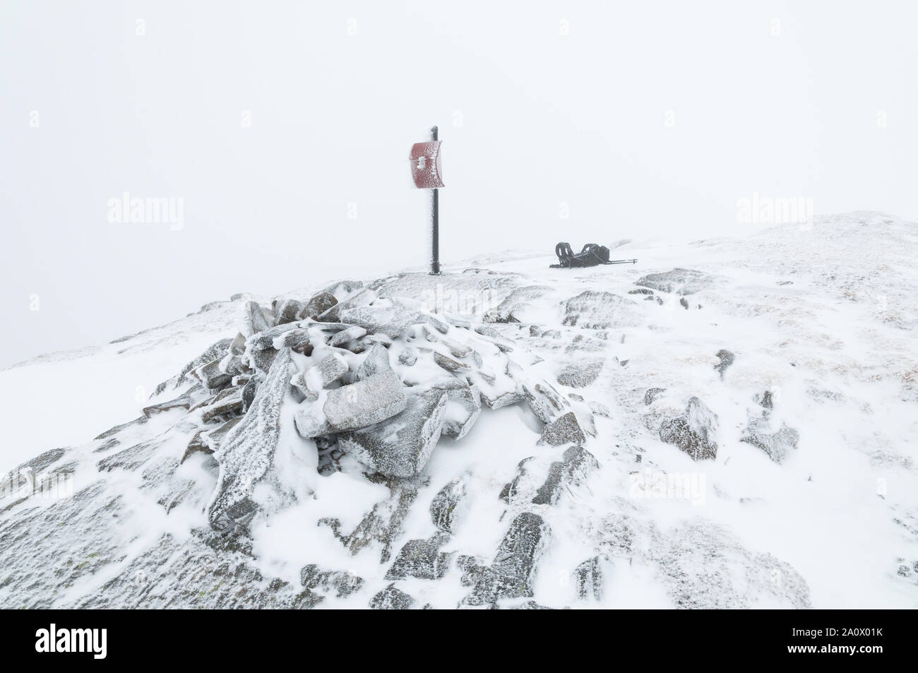 Hiking in bad weather Stock Photo - Alamy