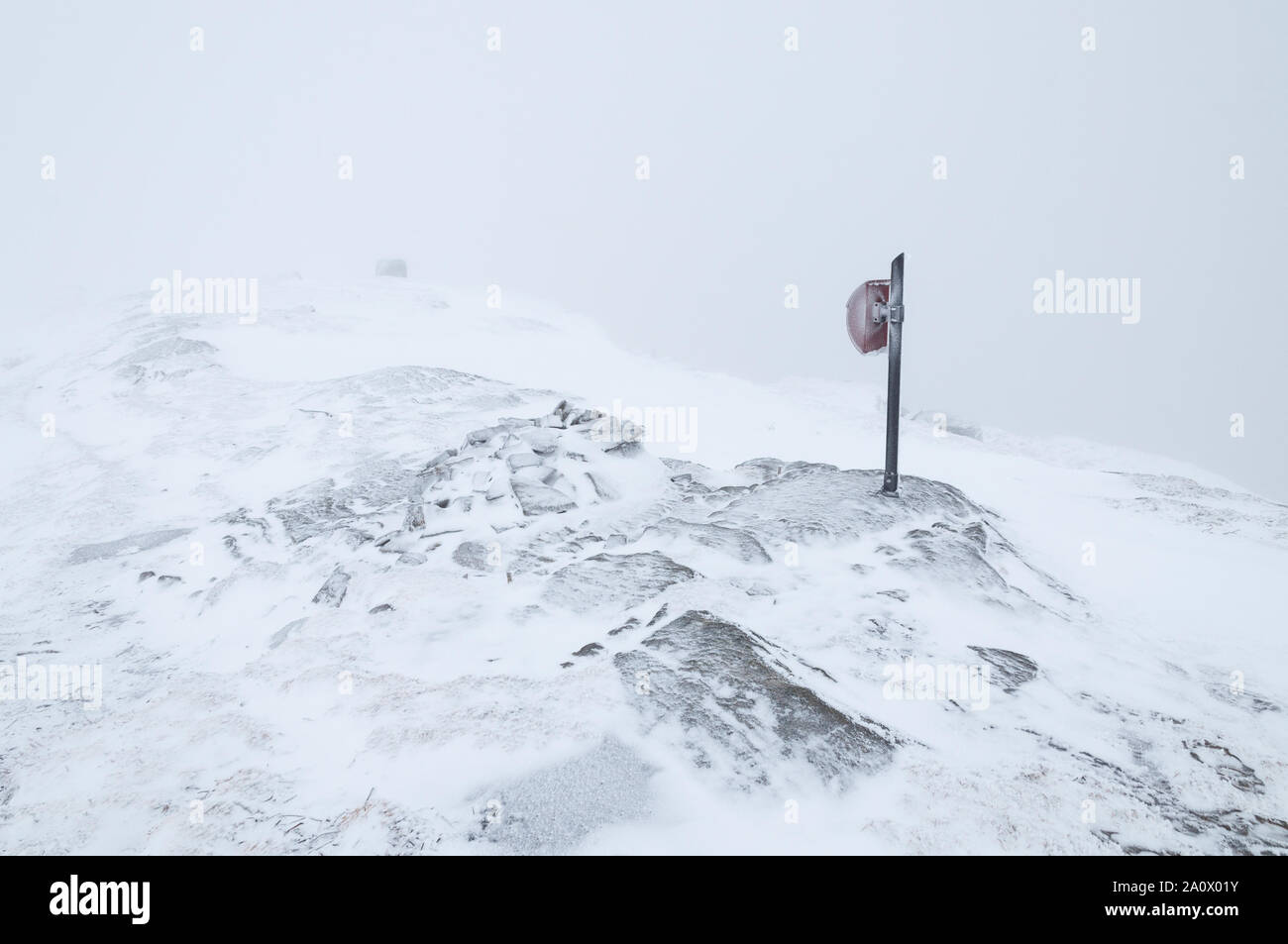 Hiking in bad weather Stock Photo - Alamy