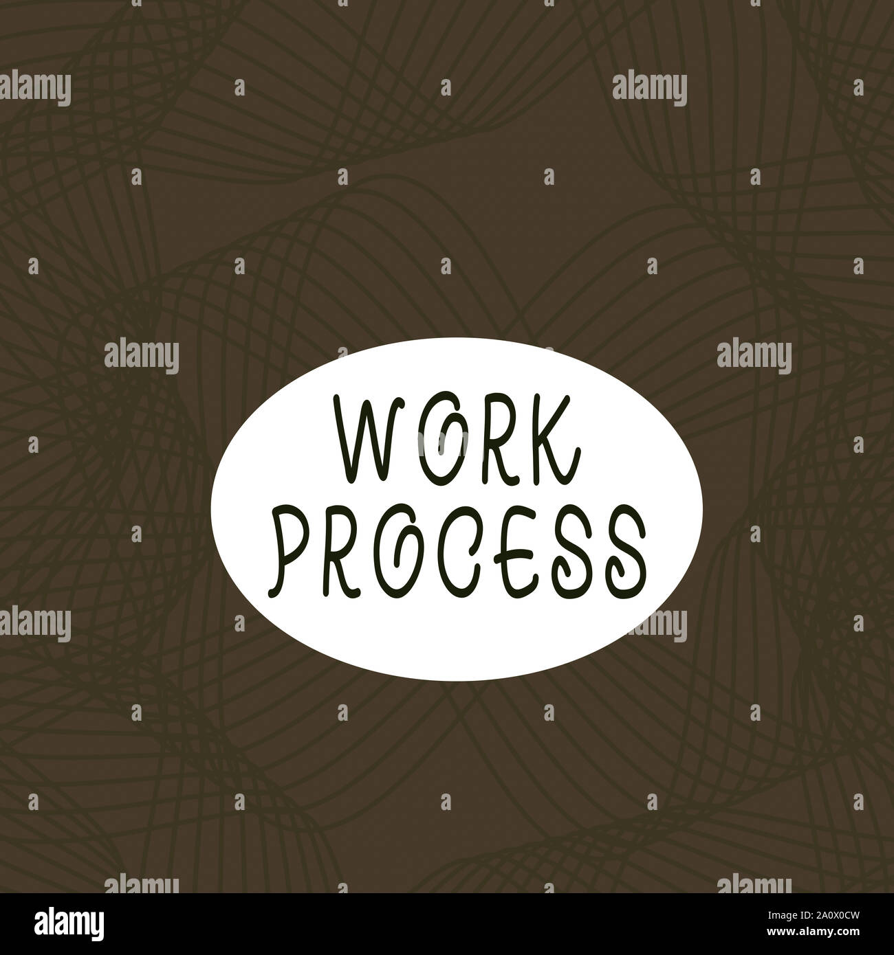 Text sign showing Work Process. Business photo showcasing Standard ...