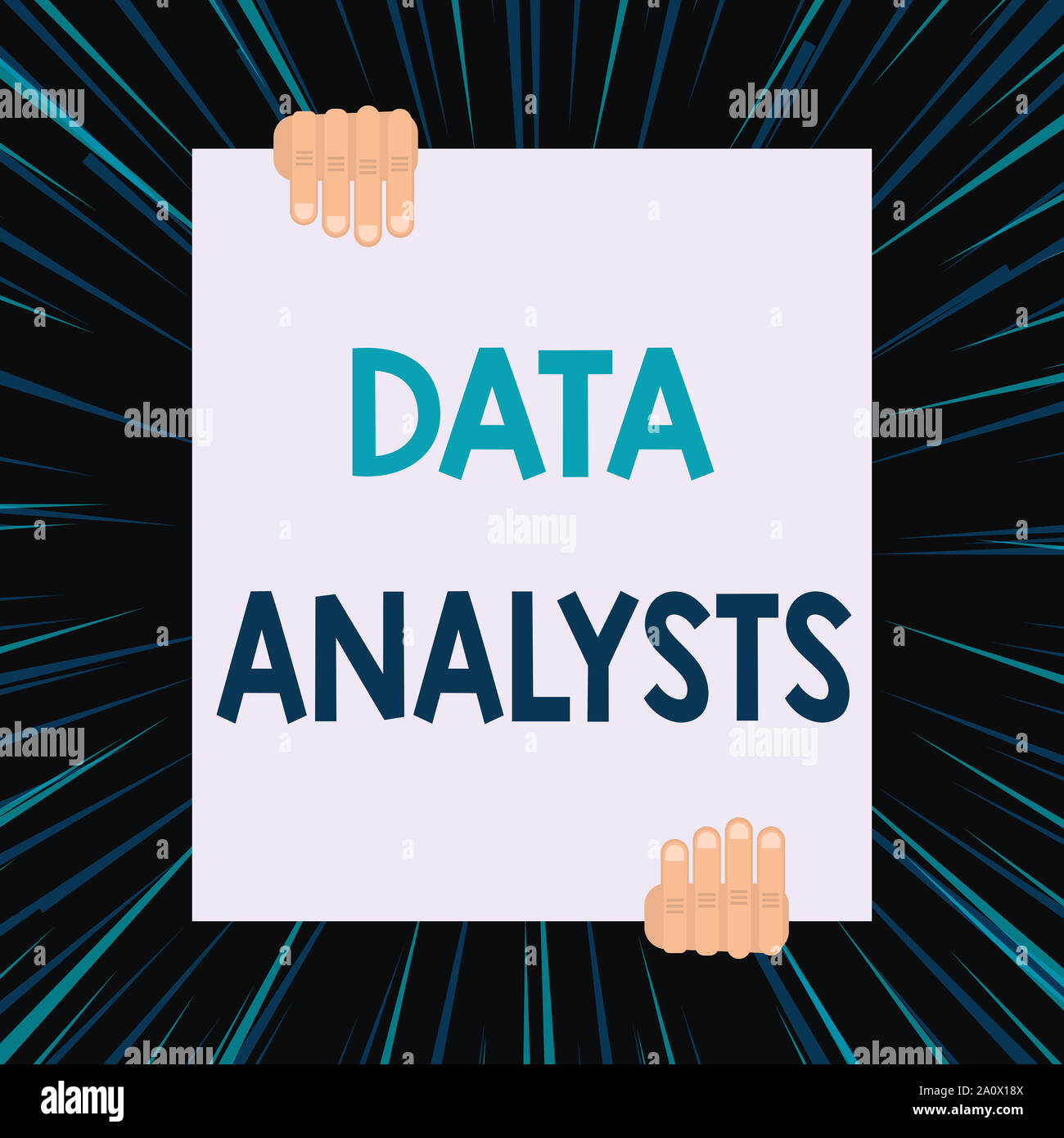 Handwriting text writing Data Analysts. Conceptual photo Programmer Design and Create Report ...