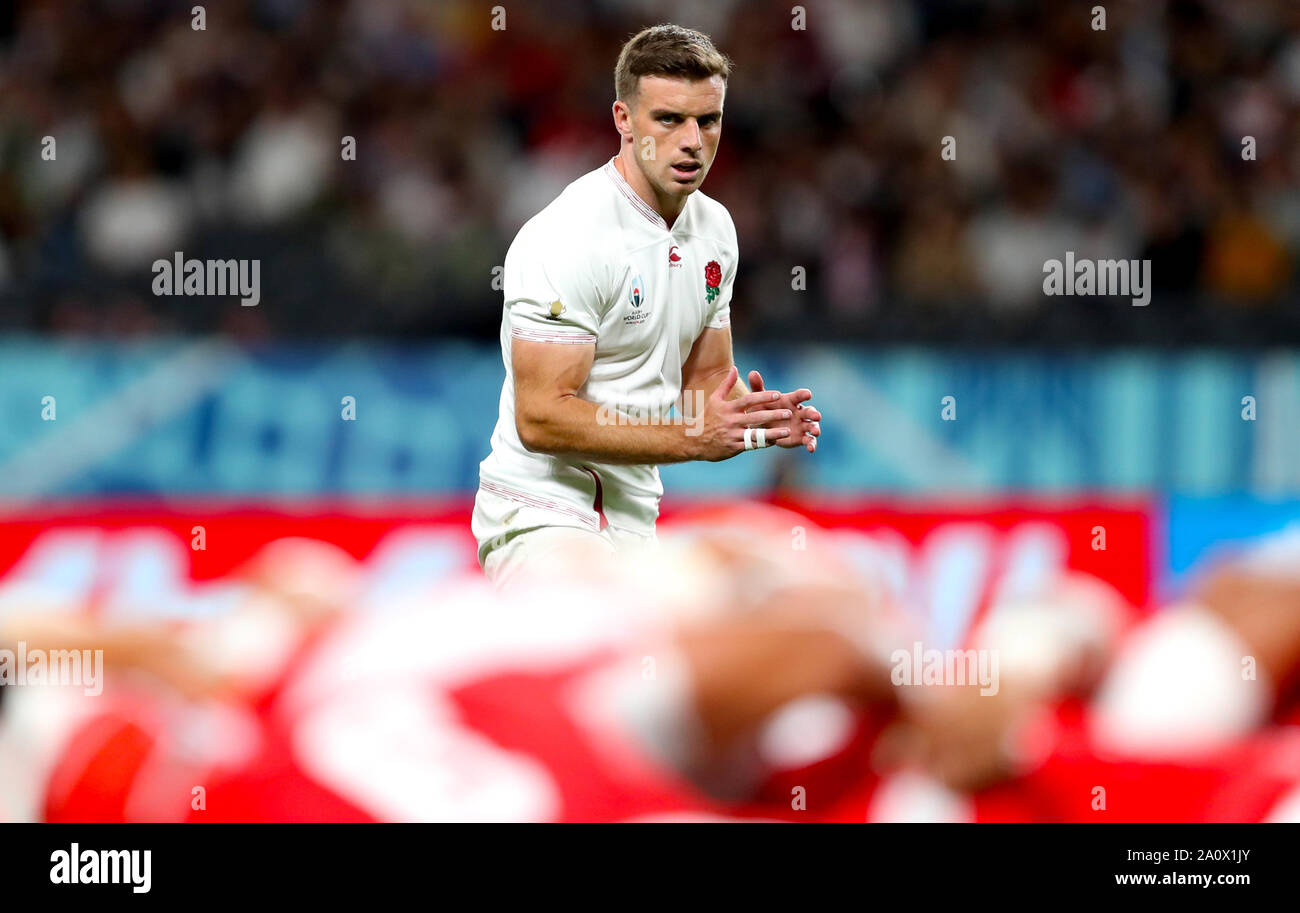 England's George Ford during the 2019 Rugby World Cup Pool C match at ...