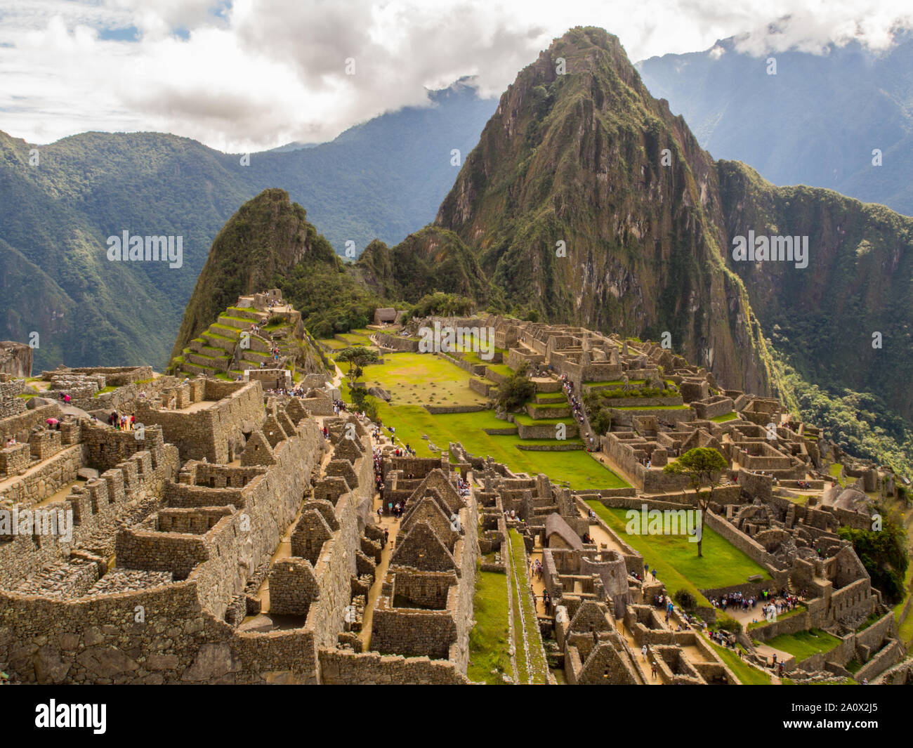 Machu Picchu, Peru - May 22, 2016: View of Machu Picchu ancient inca ...