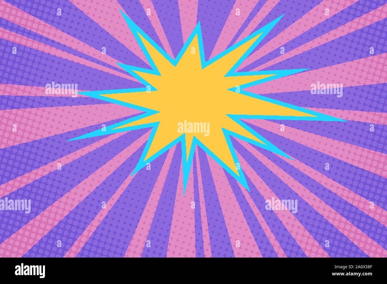 Comic bubble sharp star. Pop art retro vector illustration drawing ...