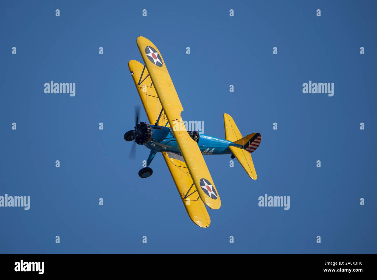 Boeing Stearman biplane displaying at IWM Duxford 2019 Battle of ...