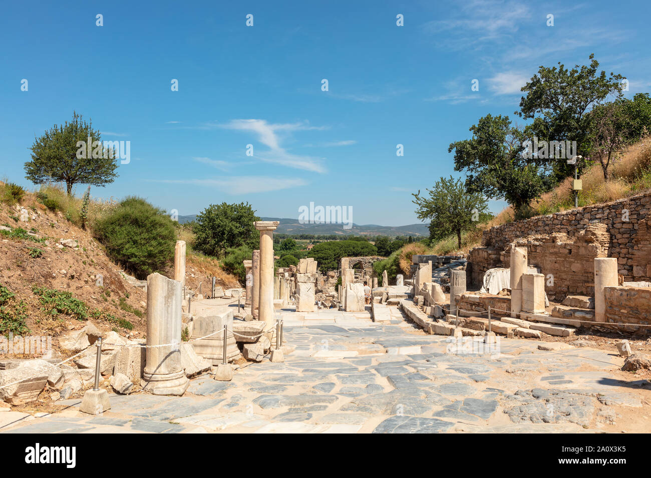 Ancient Roman Archaeological site of Ephesus, Anatolia, a popular ...