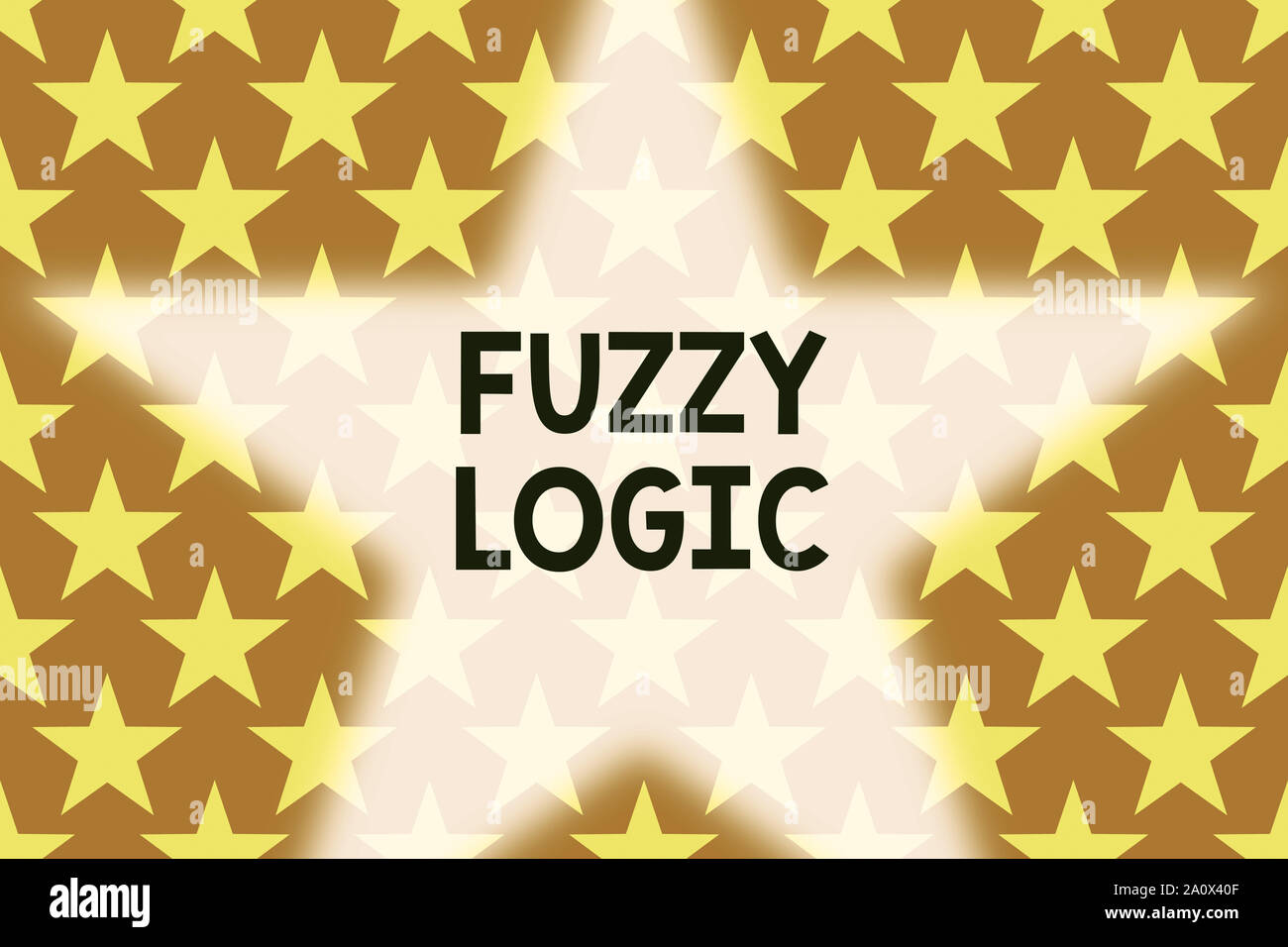 Handwriting text writing Fuzzy Logic. Conceptual photo checks for ...